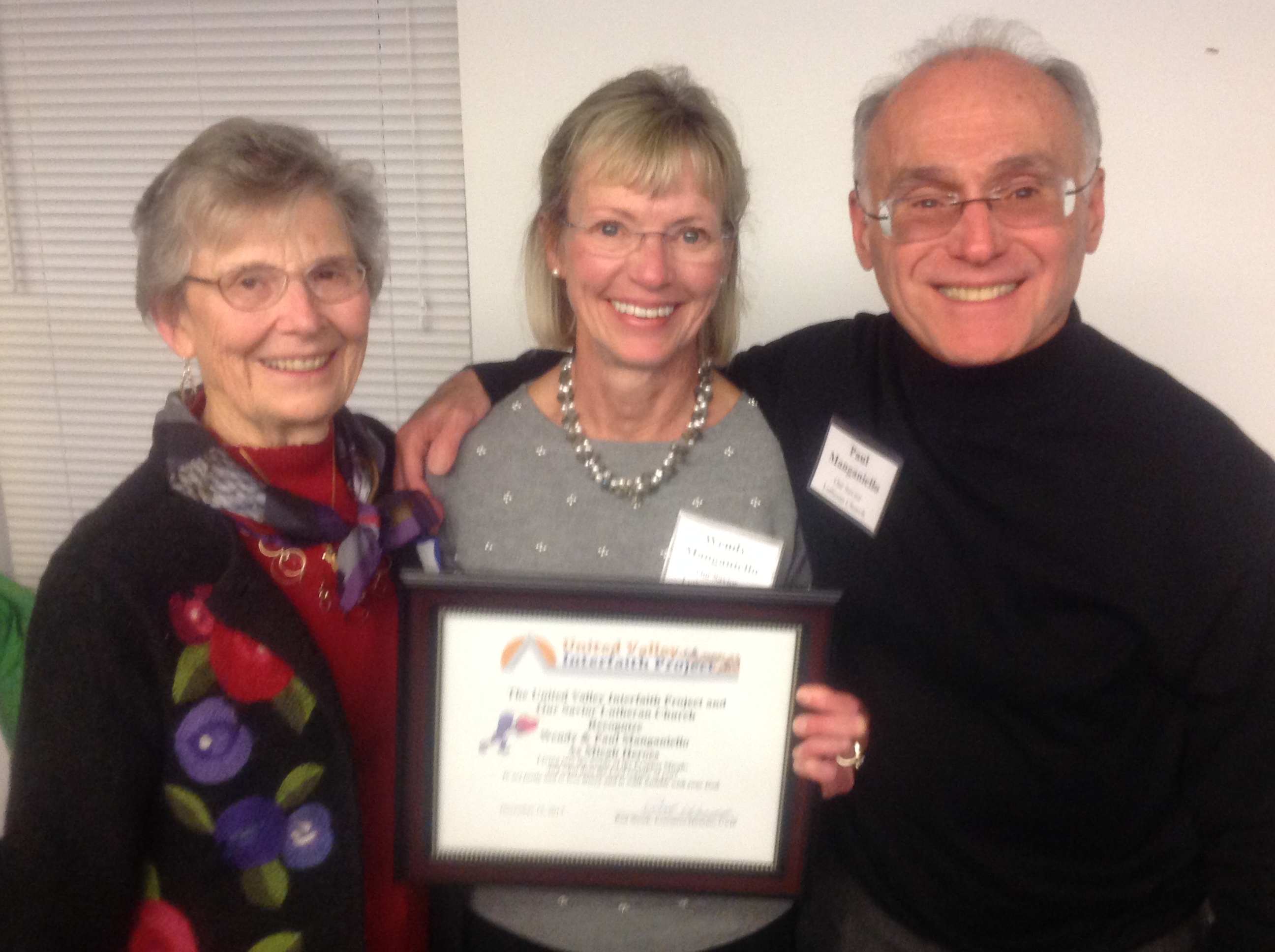 Special Thank You from Paul and Wendy – Our Savior Lutheran Church and ...